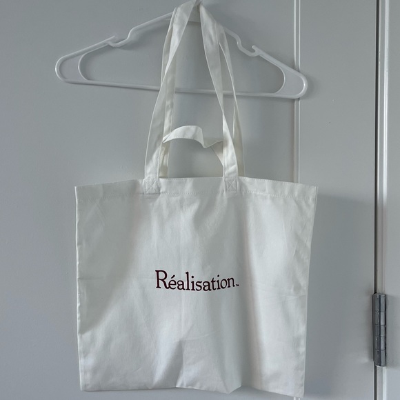 Realisation Par | Bags | Brand New Ralisation Par White Shopper Tote ...